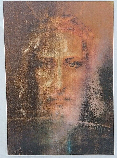 POSTER IMAGE PIOUS Hologram Lenticular Jesus The Saint Shroud of Turin ...