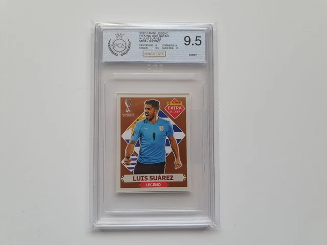 FIFA 2022 WORLD Cup Qatar Extra Sticker Legend Bronze Suarez PGS 9.5 ...