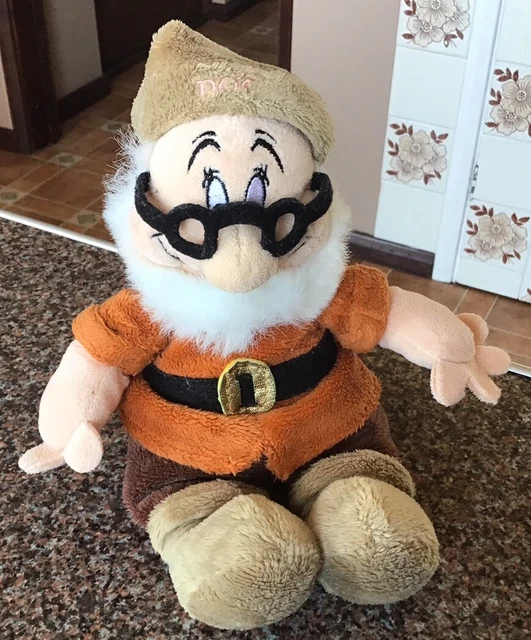 THE DISNEY STORE Doc Dwarf Soft Toy - Snow White - 11 Inches Tall £4.99 ...