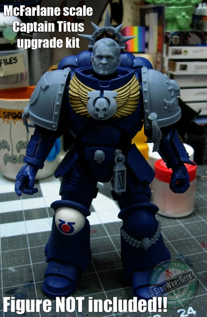 KIT DE ACTUALIZACIÓN personalizado Captain Titus para figura ultramarine McFarlane Warhammer 40K ...