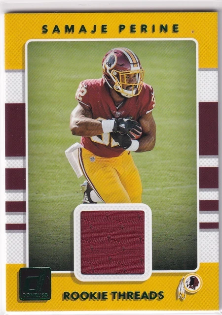 2017 PANINI DONRUSS Samaje Perine Rc Rookie Threads Jersey #31 EUR 0,67 ...