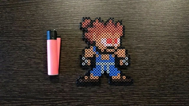 PIXEL ART DE hama beads de Akuma del Street Fighter al estilo megaman £ ...