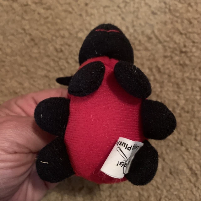 COOL BUGS LADYBUG Plush Furry Laying Pose Stuffed Animal Toy 4” So Cute ...