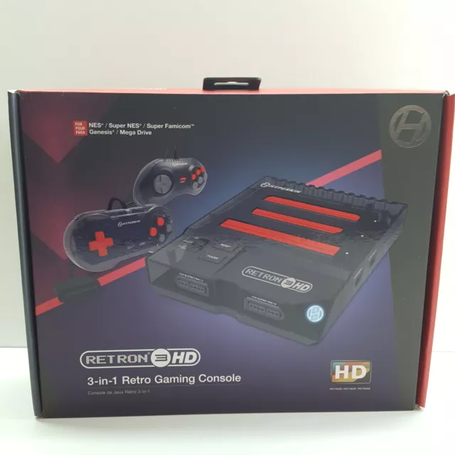 HYPERKIN RETRON 3 HD Console for NES SNES Super Famicom Genesis Black ... HYPERKIN RETRON 3 HD Console for NES SNES Super Famicom Genesis Black ...
