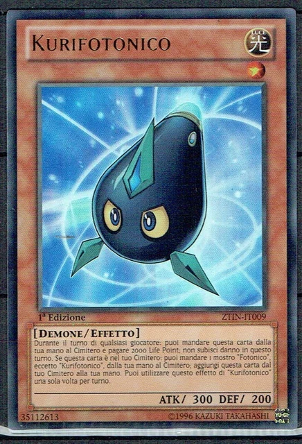 CARTA YU-GI-HO ZTIN Kurifotonico It009 Super Rara 1°Edizione EUR 3,00 ...