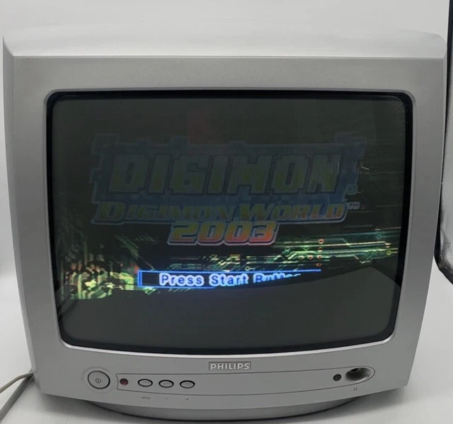 PHILIPS 14 INCH CRT TV Vintage Retro Gaming 14PT1563/05S Television ...