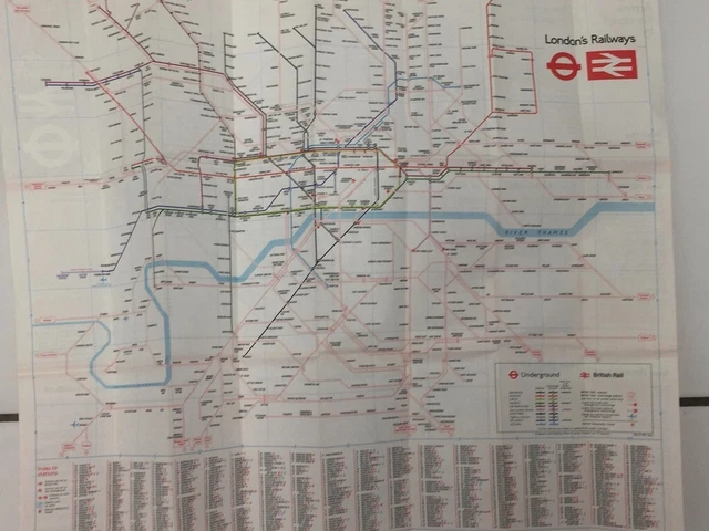 LONDON RAILWAYS TRANSPORT underground map March 1973 (nbr 1) £9.99 ...