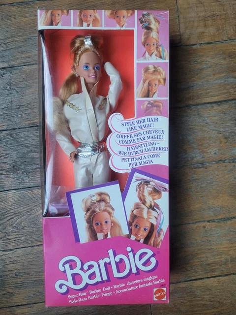 BARBIE SUPER HAIR. Chevelure Magique 1986. Etat Neuf. Jamais Sortie De ...