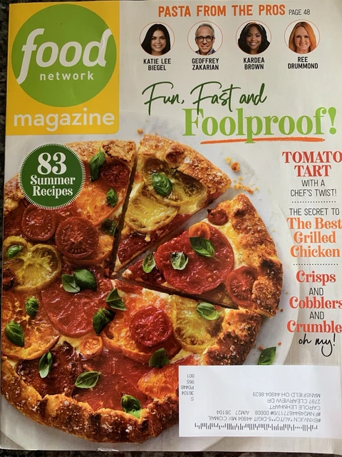 FOOD NETWORK magazine August / September 2025 Fun Fast & Foolproof! £5. ...