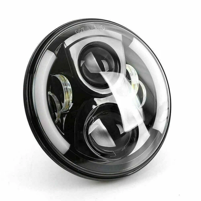 7'' LED HEADLIGHT For Royal Enfield Classic Interceptor Bullet Standard ...