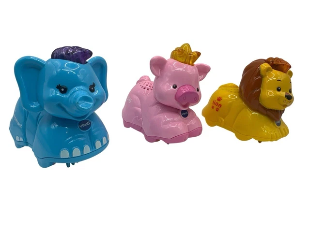 VTECH TOOT TOOT Animals Elephant Pig Lion Bundle X 3 H3" £12.99 ...