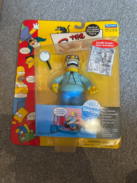 THE SIMPSONS PLAYMATES Wos Action Figure - Series 1 - Grampa Simpson ...