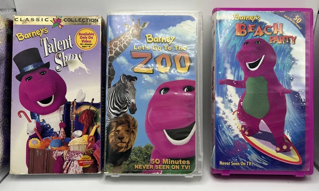 LOT OF 3 Barney VHS Tapes Lot Vintage Clamshell Children’s Show EUR 13 ...