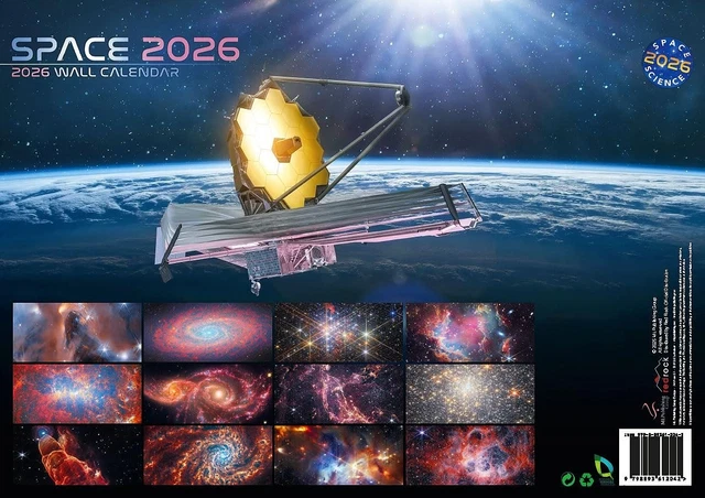 SPACE JAMES Webb Telescope 2026 A3 Calendar Premium Quality RARE ...