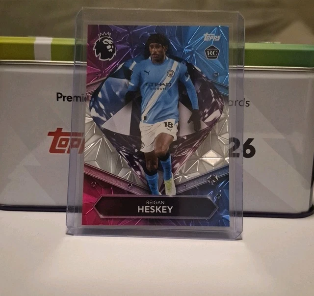 TOPPS PREMIER LEAGUE 2025/2026 Reigan Heskey Diamond Rookie Card Man ...