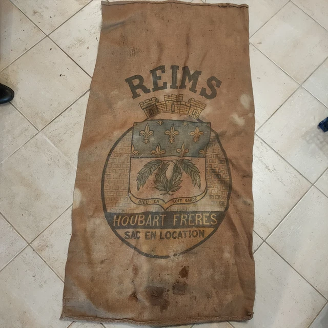 REIMS -HOUBART FRÈRES-SAC Toile de Jute -dieu en soit en soit gardé EUR ...