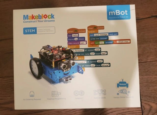 EDUCATIONAL ROBOT KIT, Makeblock Mbot, +Add on Pack Light & Sound ...