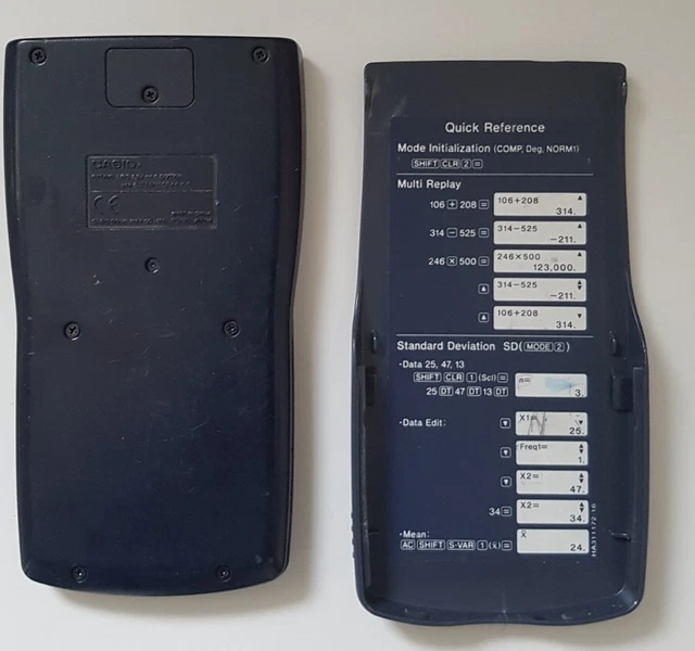 CASIO SCIENTIFIC CALCULATOR S-V.P.A.M Fx-83MS With Cover/Case Needs New ...