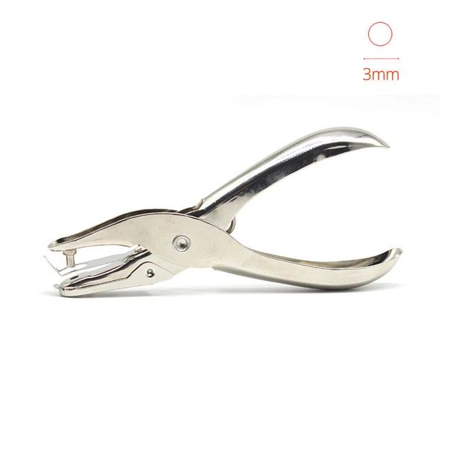 PRÜFPLAKETTENZANGE PRÜFPLAKETTEN LOCHZANGE Kerbzange Kontrollzange Rundloch 3mm EUR 9,87 ...