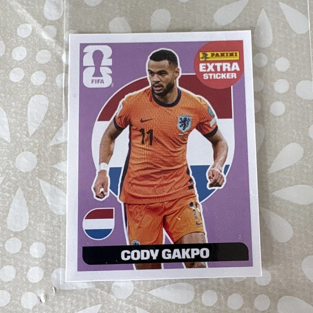 PANINI FIFA WORLD Cup 2026 Extra Sticker Cody Gakpo Netherlands sticker ...