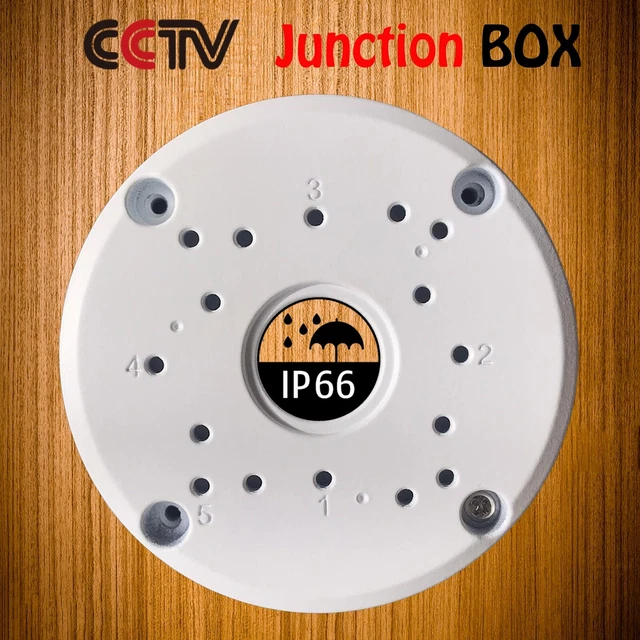 CCTV CAMERA JUNCTION Box Cable Deep Base For Dome Bullet IP Waterproof ...