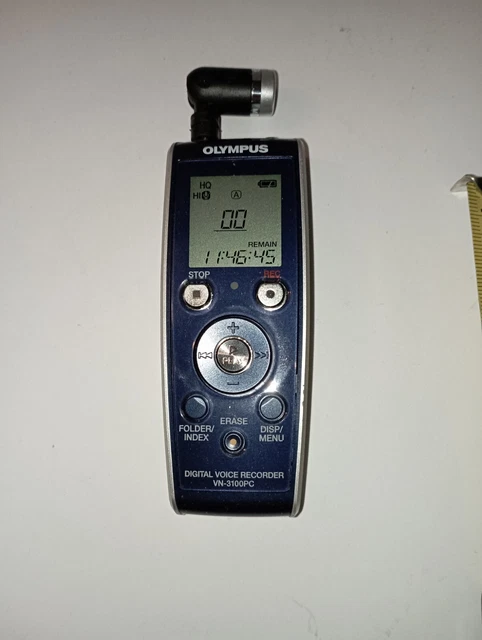 OLYMPUS VN-3100PC DICTAPHONE Dictation Voice Recorder & ME52 External ...