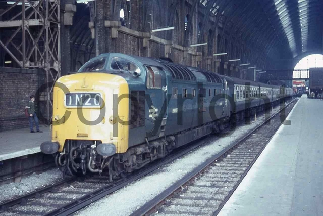 ORIGINAL 35MM COLOUR SLIDE BR DIESEL DELTIC D9008 BLUE LIVERY KINGS ...
