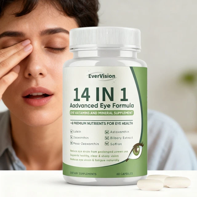 EVERVISION 14 IN 1 Advanced Eye Formula 60 Pieces Vision Protection ...