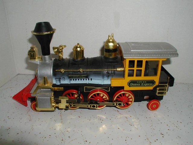 VINTAGE DENVER EXPRESS Train Set Toy Locomotive Engine C-9 New Bright ...