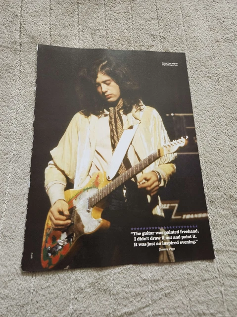 FRAMED MAGAZINE PI Unp Picture/Poster Pin Up/Poster 12X9" Jimmy Page £ ...