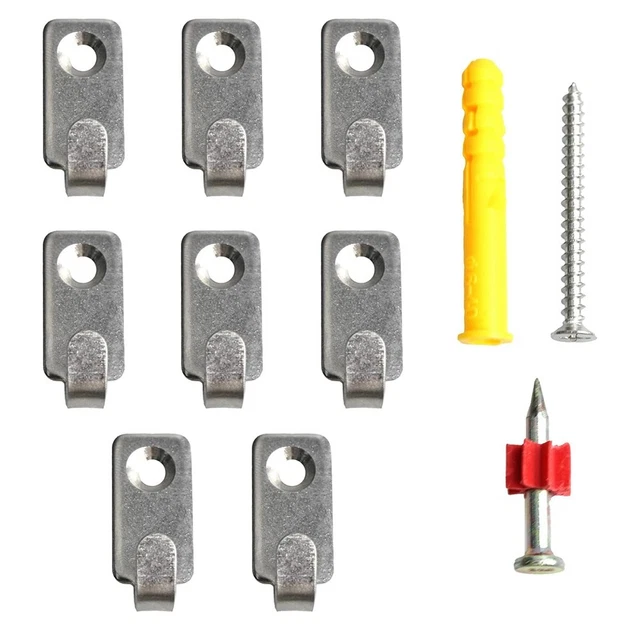 12 CROCHETS DE Fixation Murale, Crochet en Acier Inoxydable, Cintre à ...