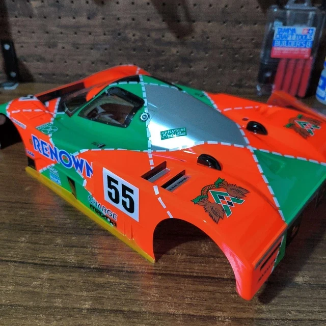 TAMIYA MAZDA 787B Body Painted with Spare Tire and Chassis Un £298.90 ...