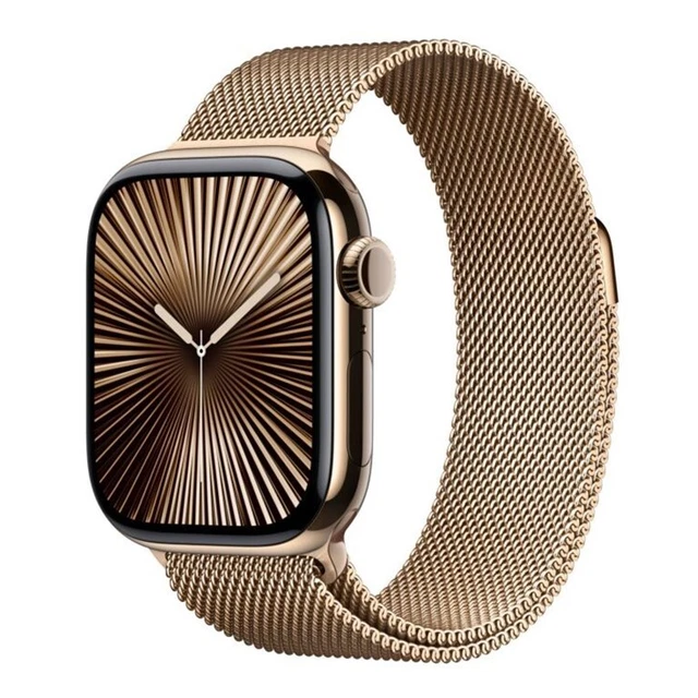APPLE WATCH SERIES 10 GPS + Cellular 46mm Natural Titanium Case with ...