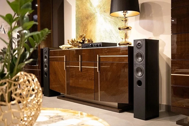 INDIANA LINE NOTA Xn Pair Of Floor-Standing Speakers In Black Oak New ...