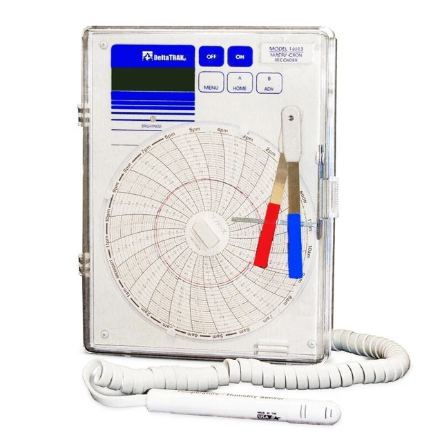 DELTATRAK.CHART RECORDER TEMPERATURE/HUMIDITY/DEW point sensors-14014 ...