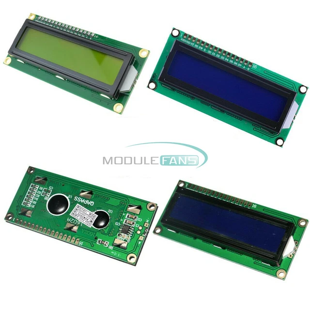 IIC/I2C/TWI/SPI SERIAL INTERFACE 1602 LCD Board Module 16x2 Controller ...