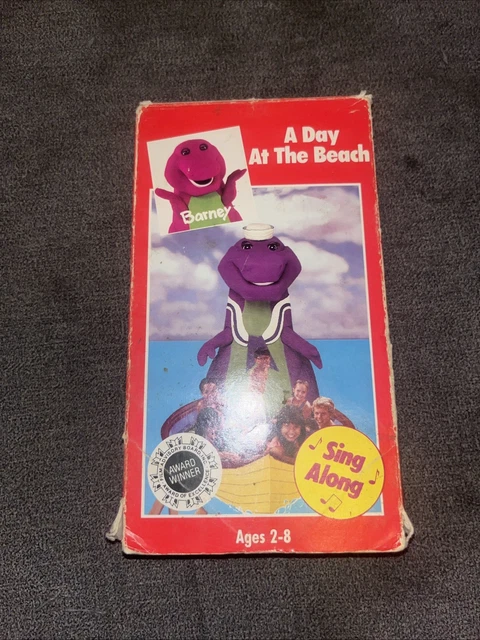 BARNEY A DAY at the Beach VHS Tape 1988 Video Backyard Gang Friends ...