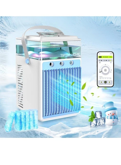 PORTABLE AIR CONDITIONER, 5 in 1 Air Cooler Mini Air Conditioner Fan ...