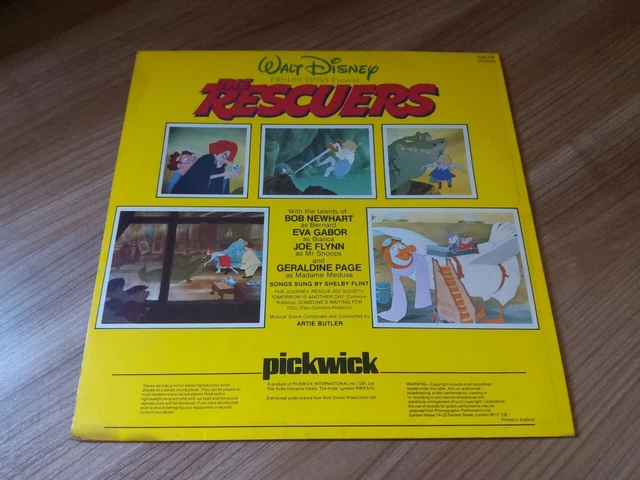 THE RESCUERS - Walt Disney Original Soundtrack - 1977 - 12" Vinyl Lp ...
