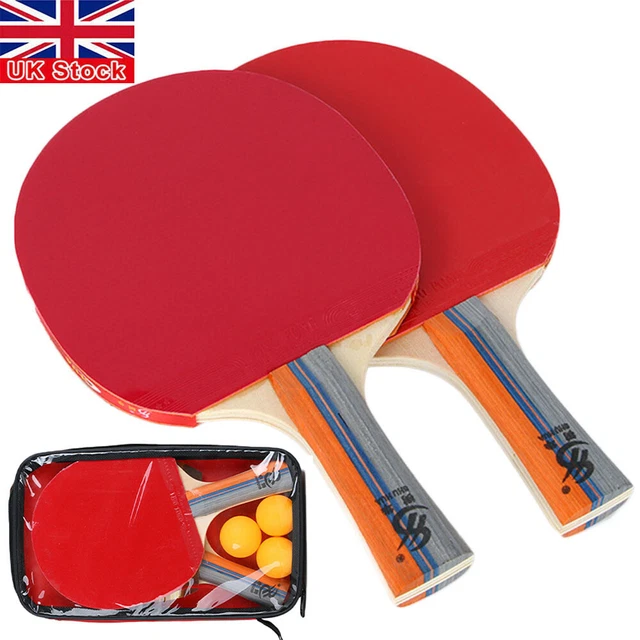 PROFESSIONAL TABLE TENNIS Racket Paddle Kit Ping Pong Set Family Game ...