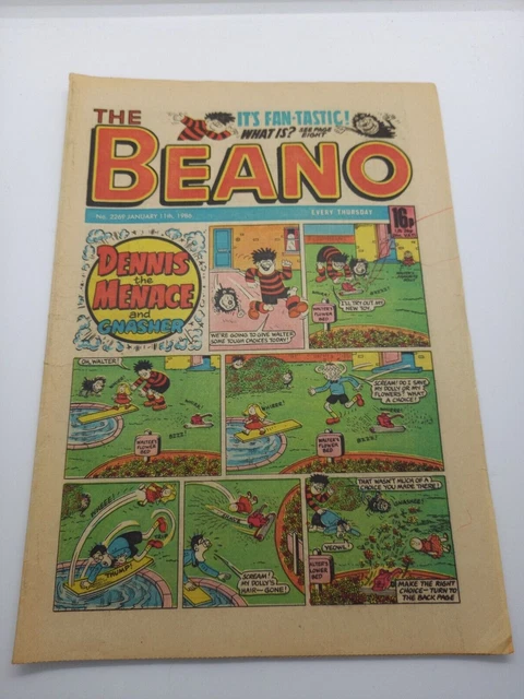 THE BEANO COMIC Issue 2269 January 11th 1986 Dennis the Menace and Gnasher £4.55 - PicClick UK