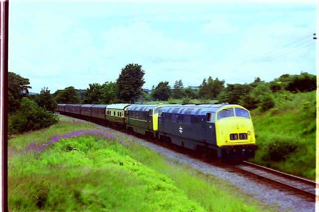 35MM RAILWAY COLOUR Negative Warships D832 and D821 at Little Burrs ELR ...