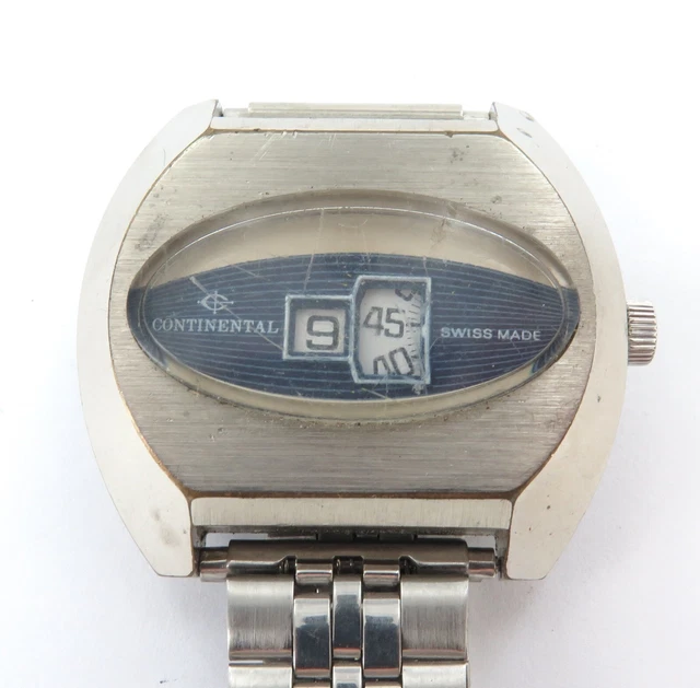 VINTAGE 1970S “CONTINENTAL& Digital Jump Hour Mens Watch. $20.50 ...