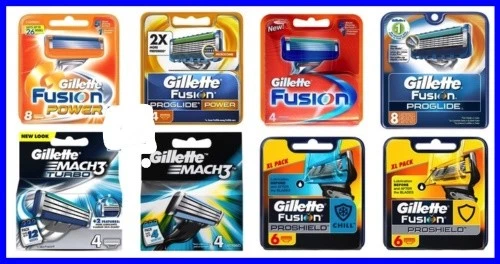 GILLETTE FUSION PROGLIDE / Proglide Power Razor Blades - 4 / 8 / 10 ...