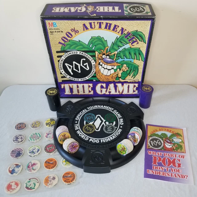 POG THE GAME World POG Federation Vintage Milton Bradley 1994 Complete ...
