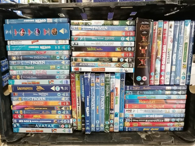CHILDRENS KIDS FAMILY DVDs Disney Pixar Nickelodeon Dreamworks Lot ...