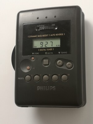 PHILIPS WALKMAN AQ6529/00 Portable Cassette Recorder Cassette Player ...