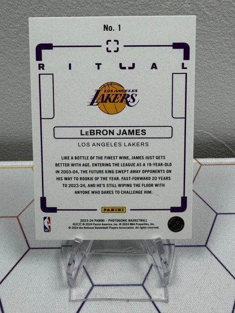 LABYRINTHE D'INSERTION RITUELLE NBA Lebron James 2023-24 Panini ...