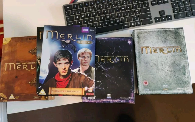 MERLIN SERIES 1-5 DVD Complete - Boxset BBC £14.99 - PicClick UK