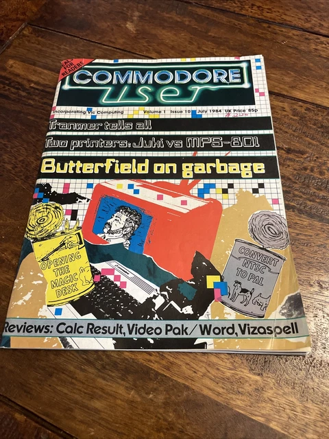 VINTAGE COMMODORE USER Magazine Vol 1 Issue 10 July 1984 Uk Vic ...